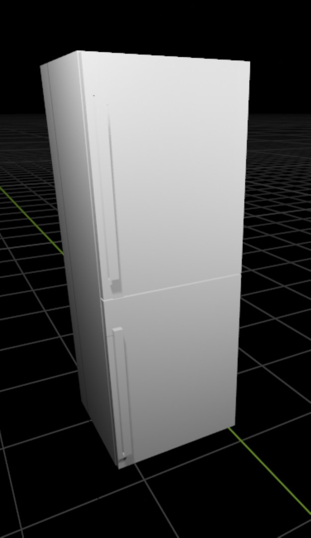 Basic Fridge low Poly 3D - TurboSquid 2075340
