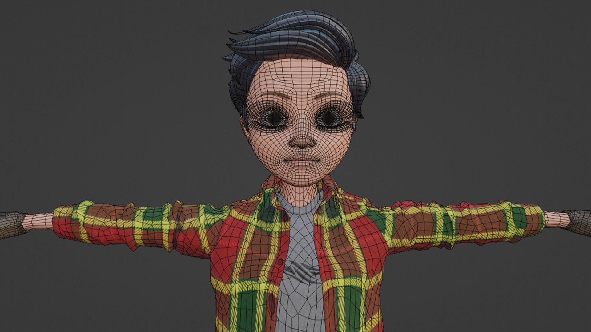 3D Model Cartoon Rigged Toon Little Boy-Jon Character 3D Model ...