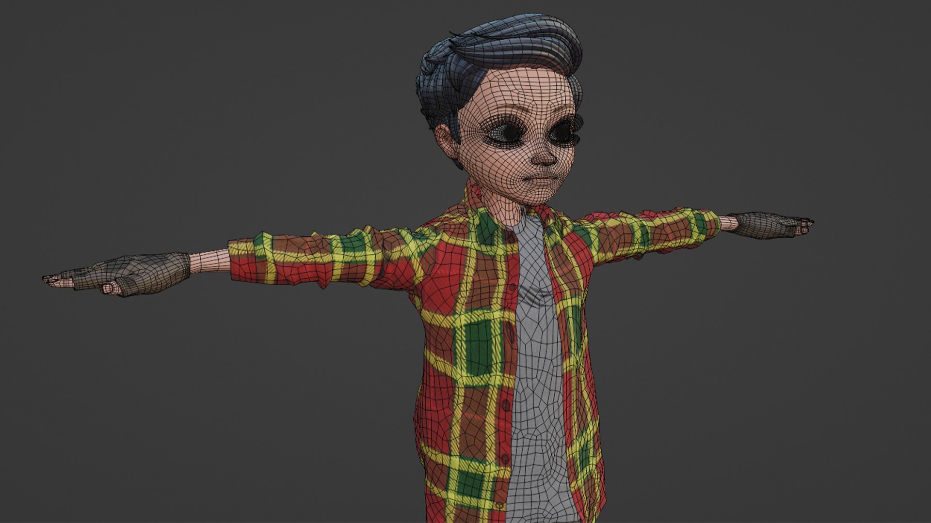 3D Model Cartoon Rigged Toon Little Boy-Jon Character 3D Model ...