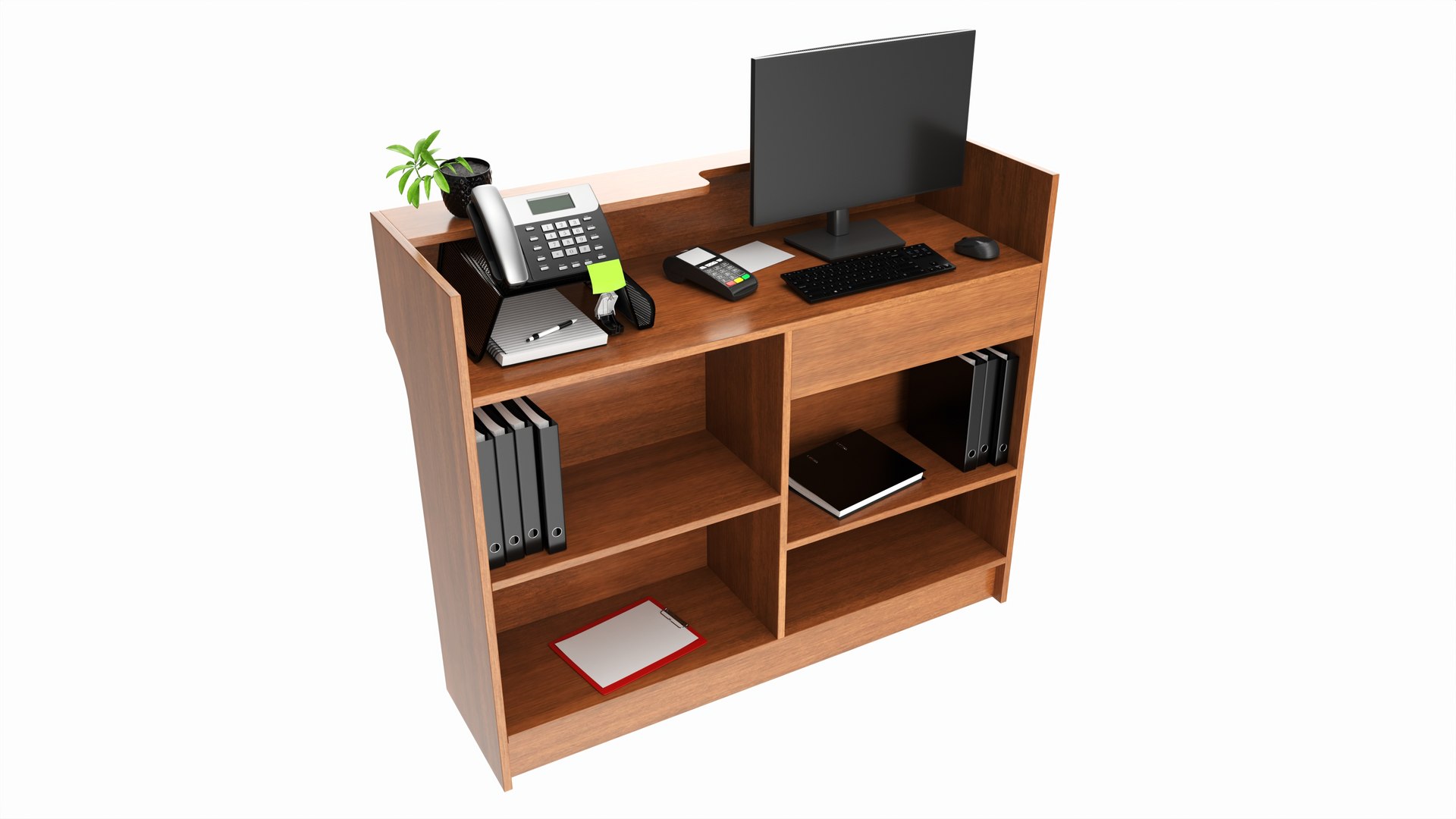 Store Register Checkout Counter Large 3D Model - TurboSquid 2226289