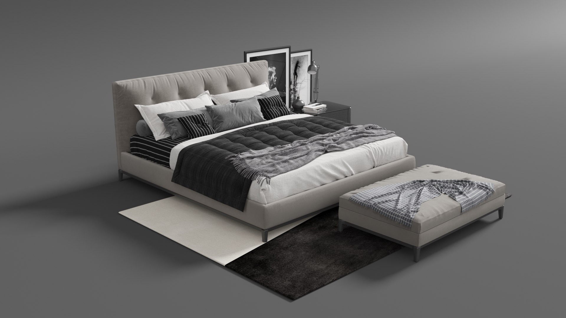 Andersen Bed - Contemporary Bedroom Set 2 3D Model - TurboSquid 2081040