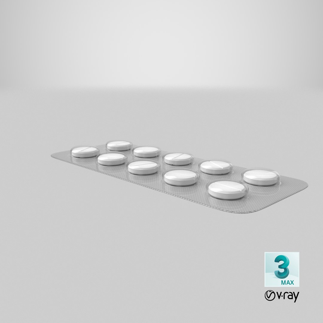 Blister Pills Pack 05 3D Model - TurboSquid 2165086