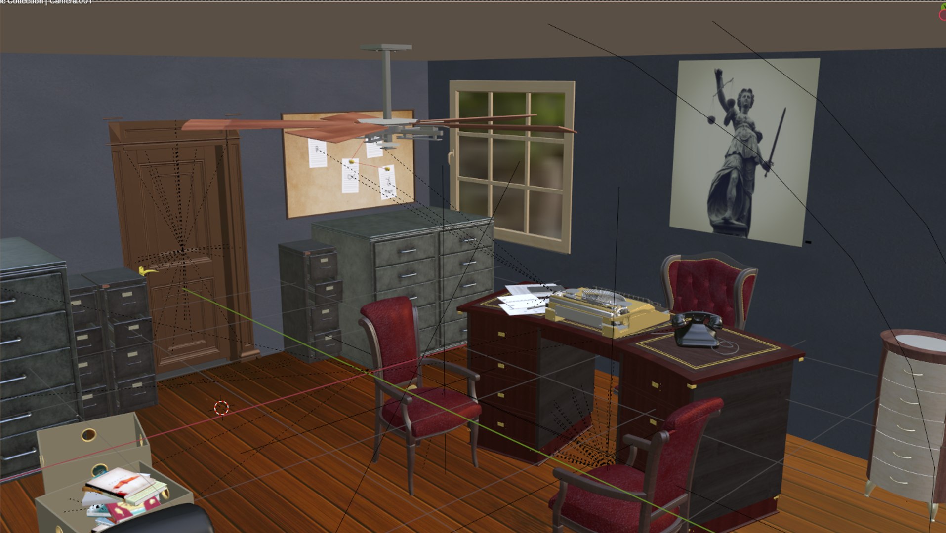 3D Detective Office - TurboSquid 2187941
