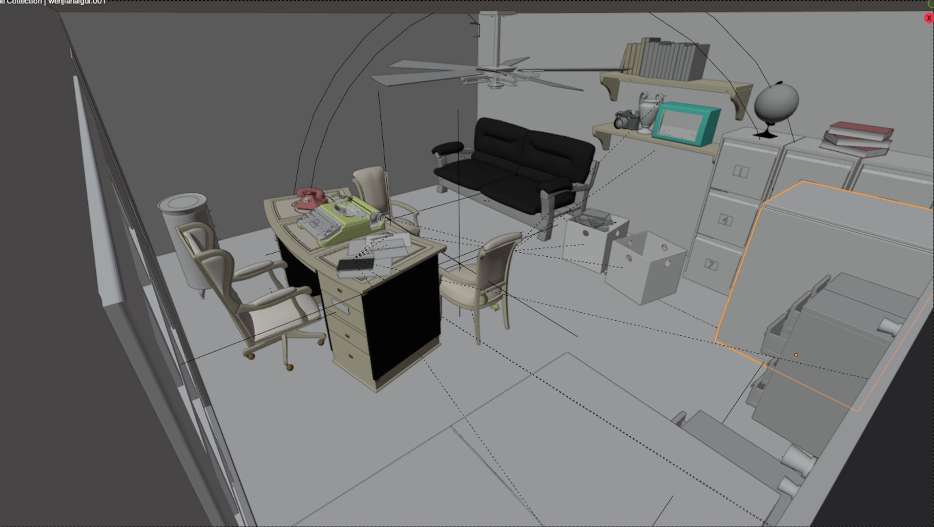 3D Detective Office - TurboSquid 2187941