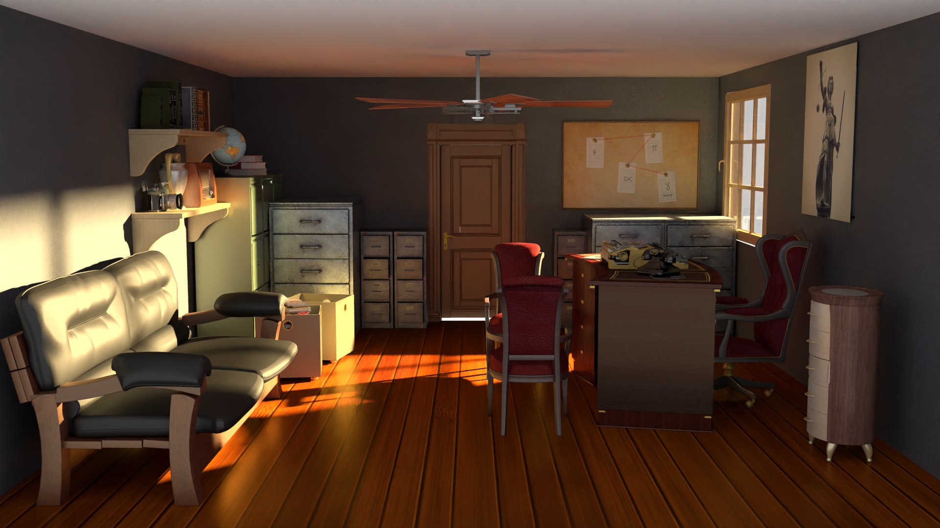 3D Detective Office - TurboSquid 2187941