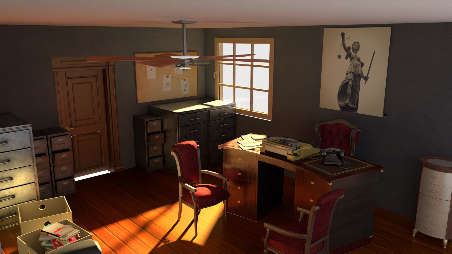 3D Detective Office - TurboSquid 2187941