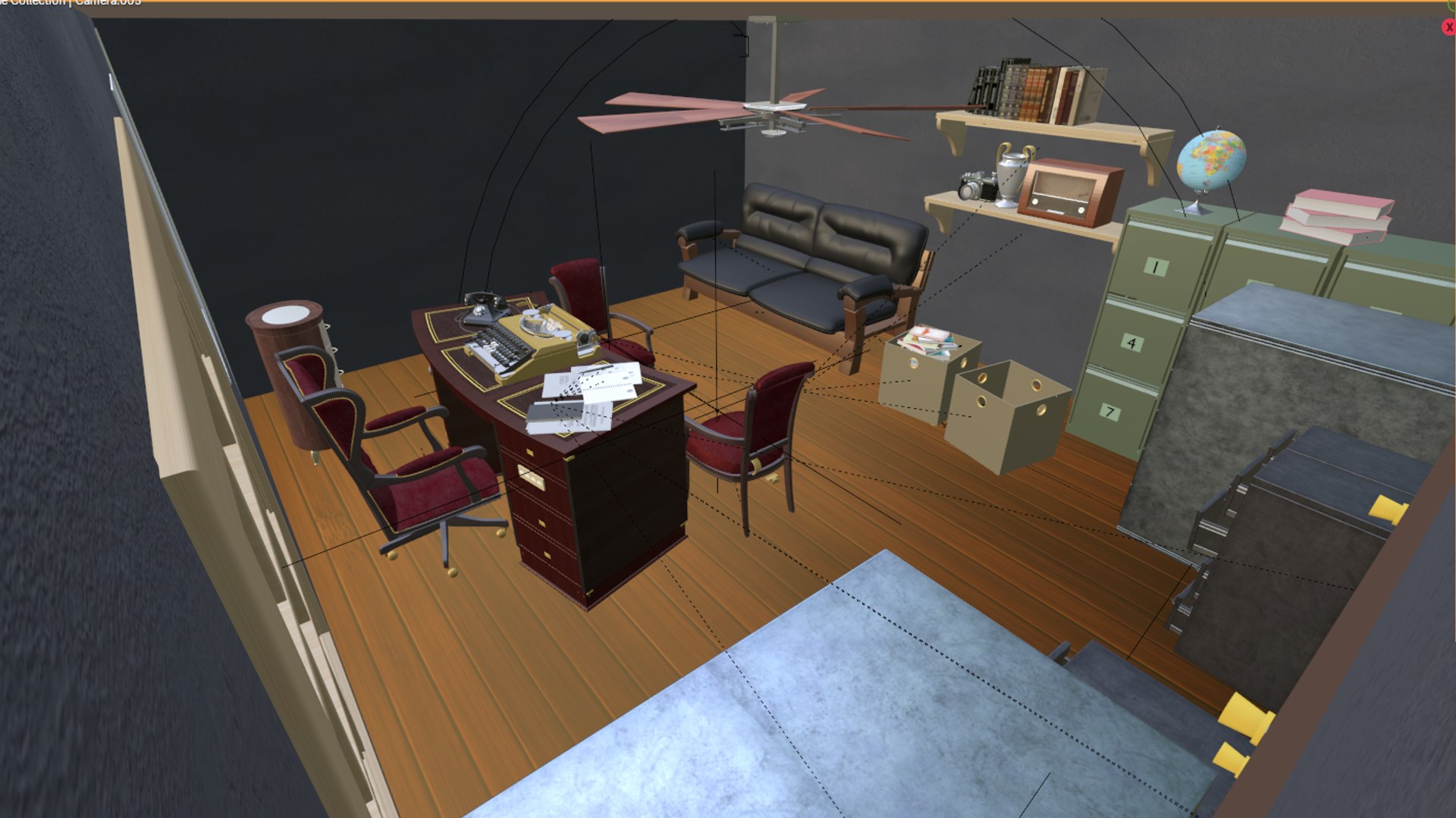 3D Detective Office - TurboSquid 2187941
