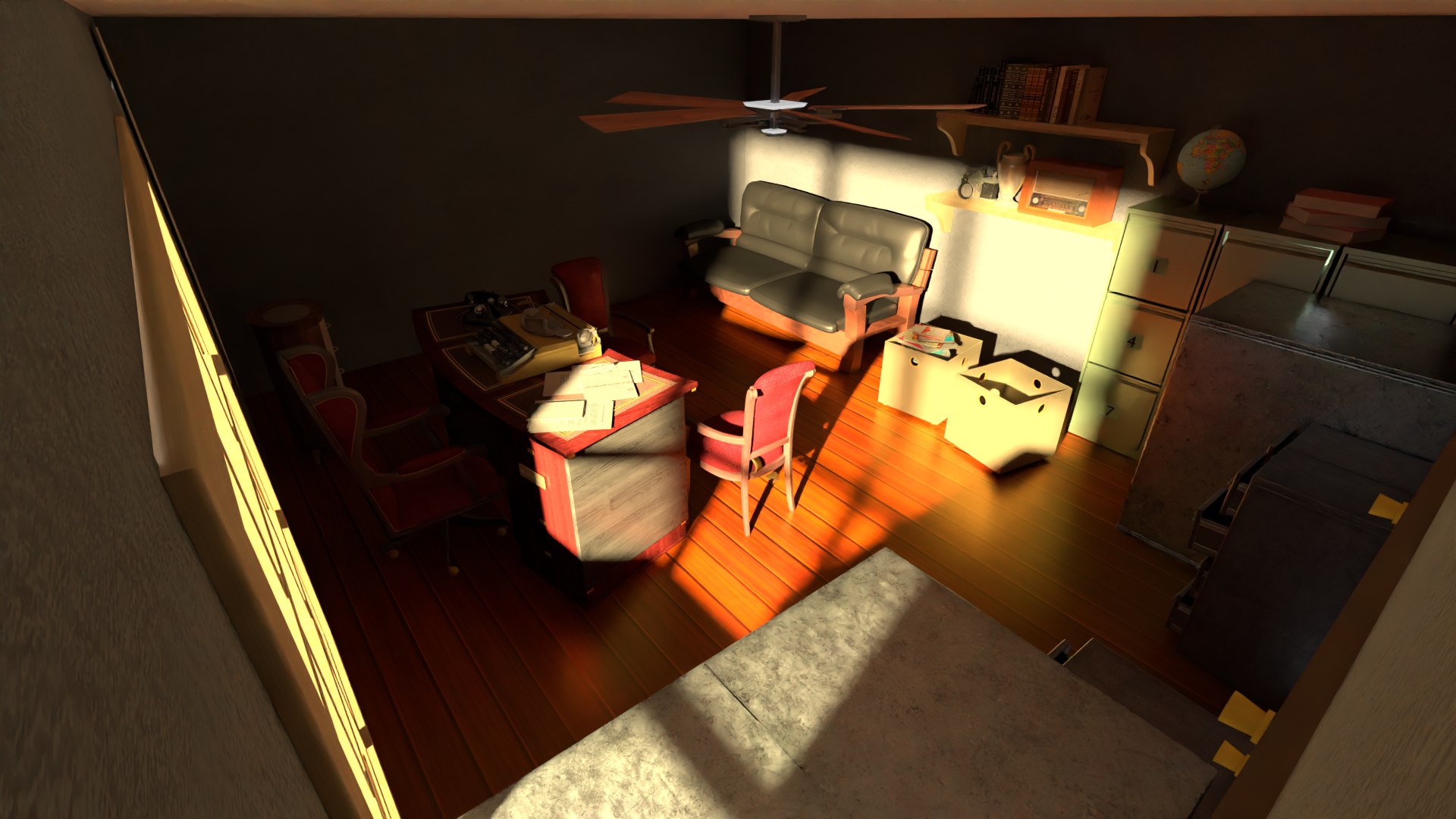 3D Detective Office - TurboSquid 2187941