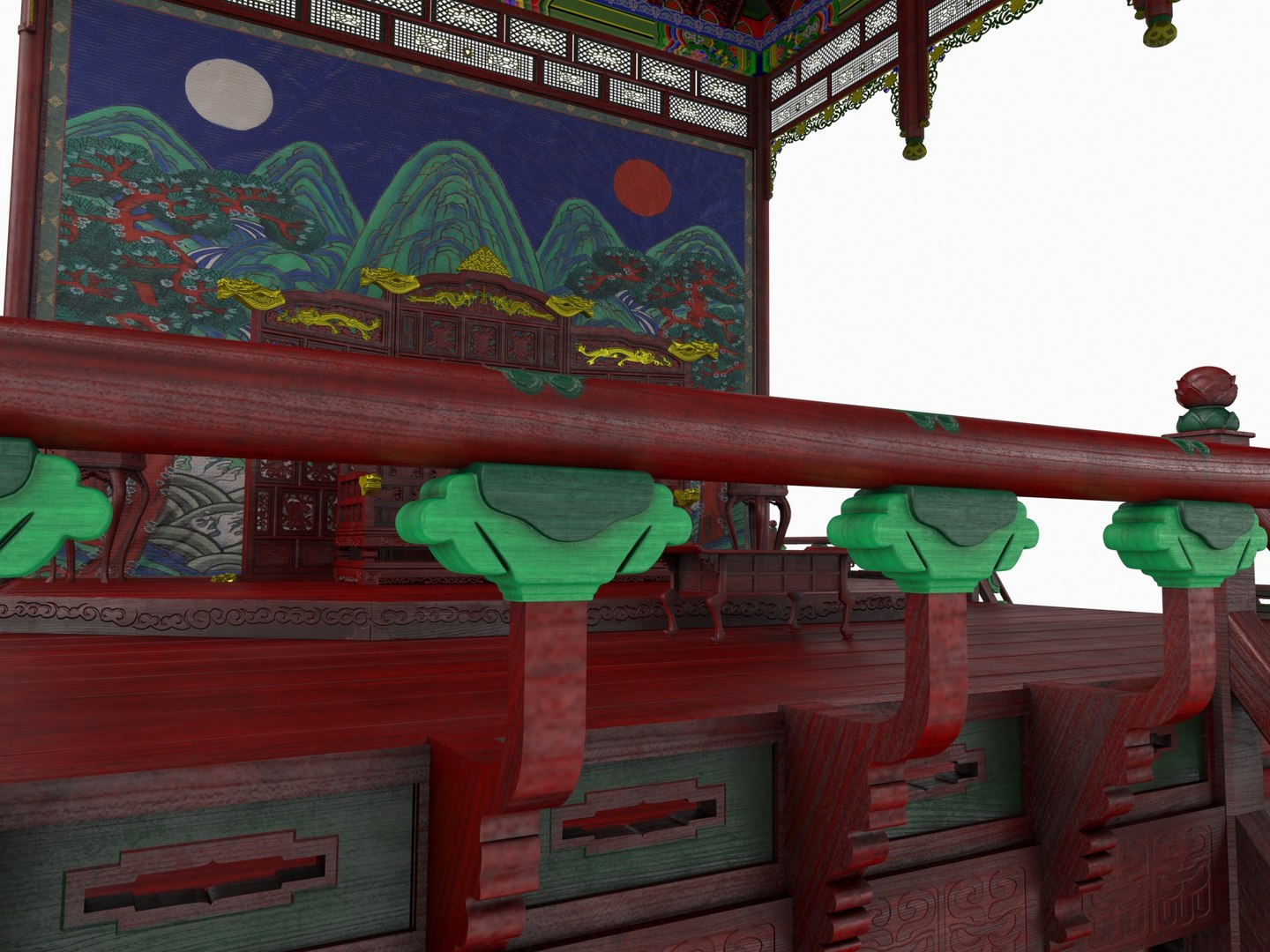 3D Model Eojwa - The Phoenix Throne 3D Model - TurboSquid 2223140