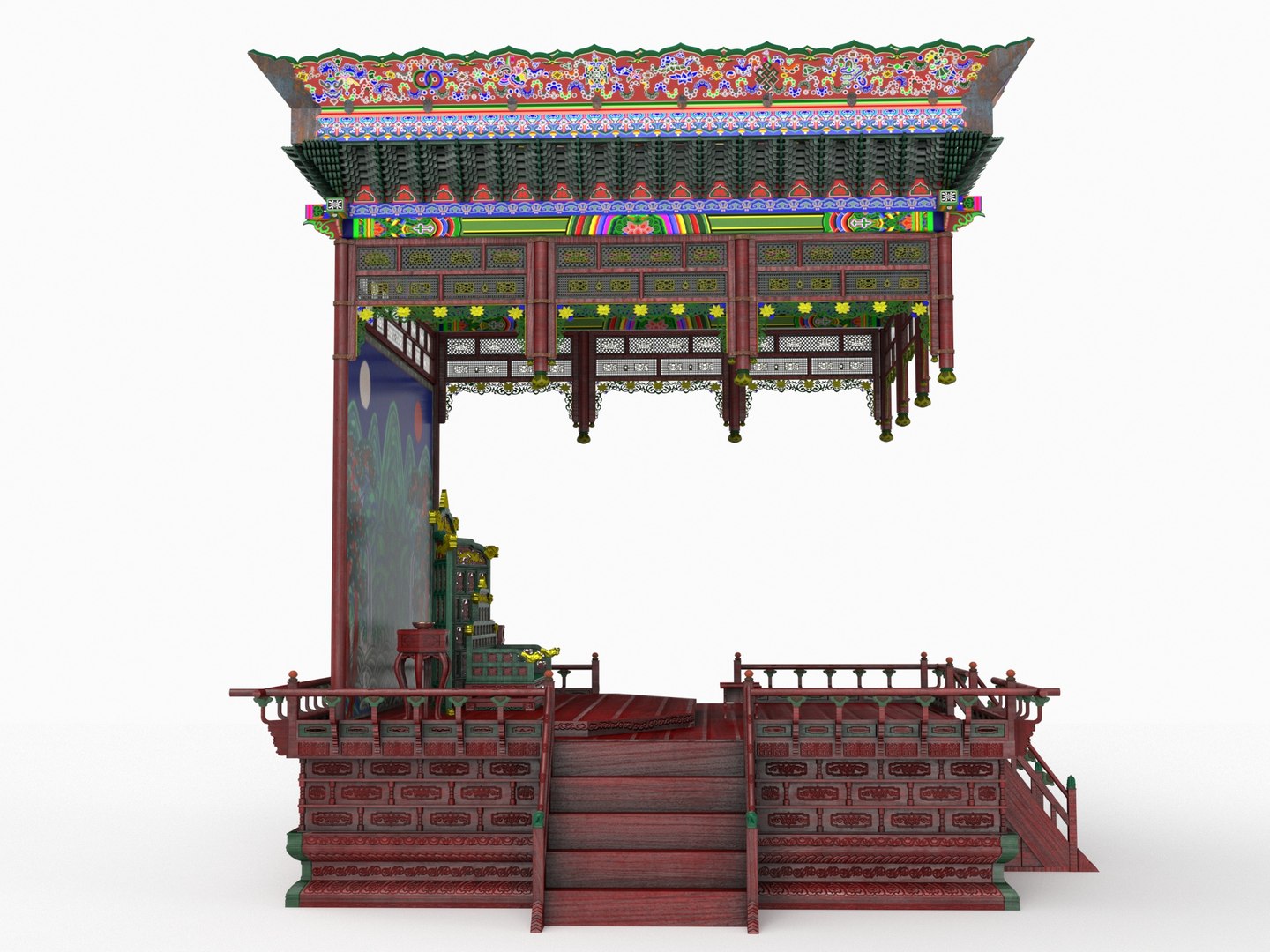 3D Model Eojwa - The Phoenix Throne 3D Model - TurboSquid 2223140