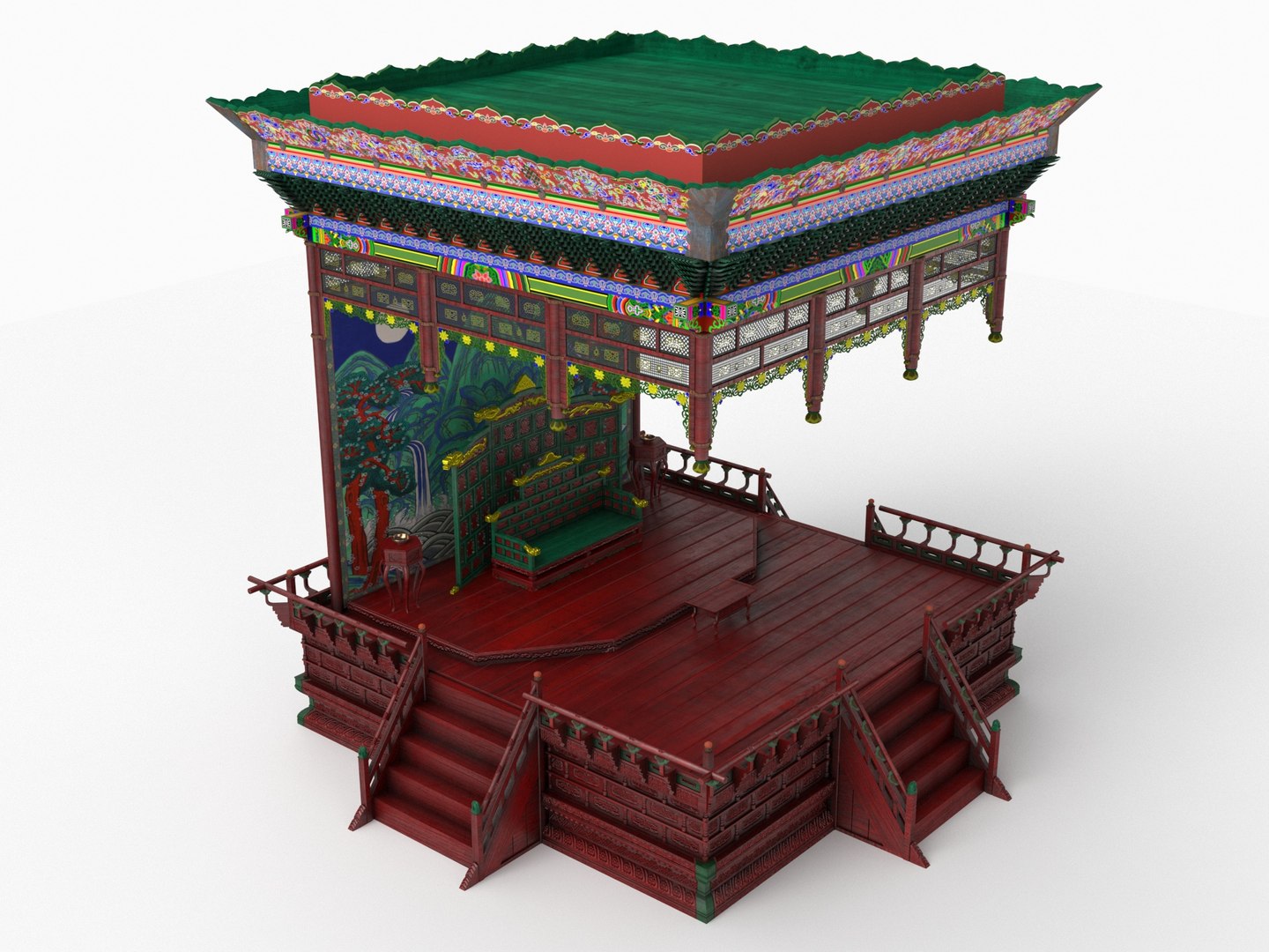 3D Model Eojwa - The Phoenix Throne 3D Model - TurboSquid 2223140