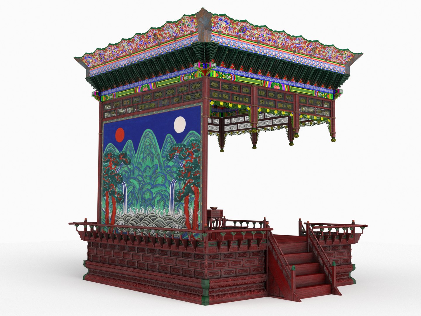 3D Model Eojwa - The Phoenix Throne 3D Model - TurboSquid 2223140