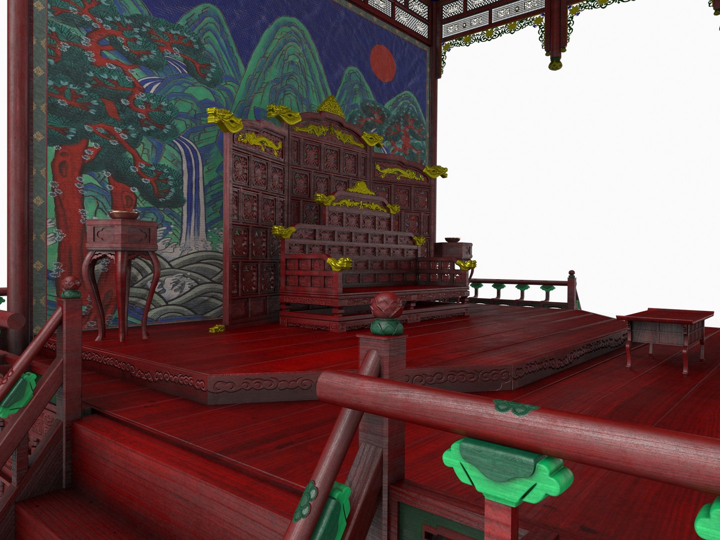 3D Model Eojwa - The Phoenix Throne 3D Model - TurboSquid 2223140