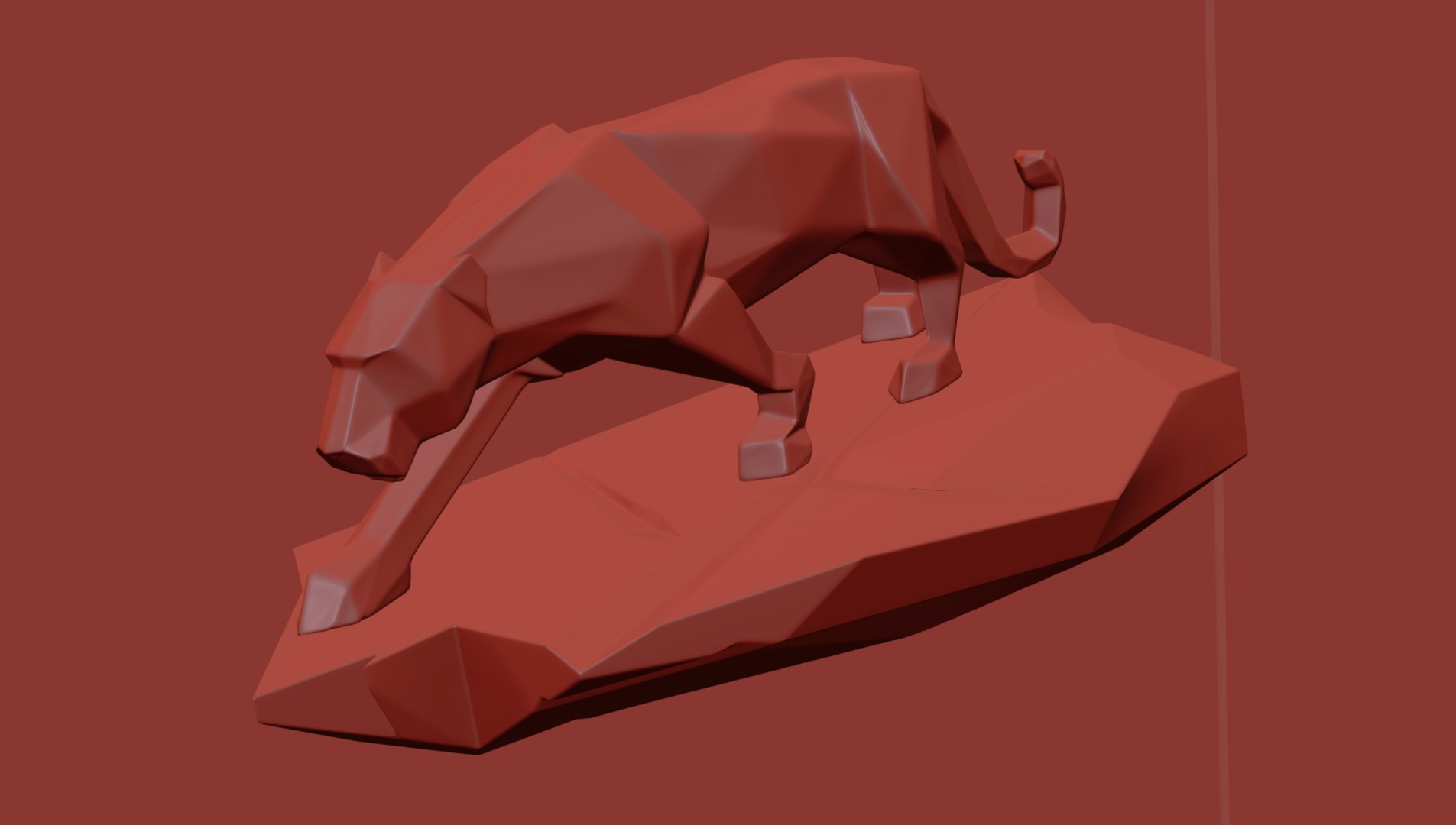 3D Panther Low Poly Model - TurboSquid 2071124