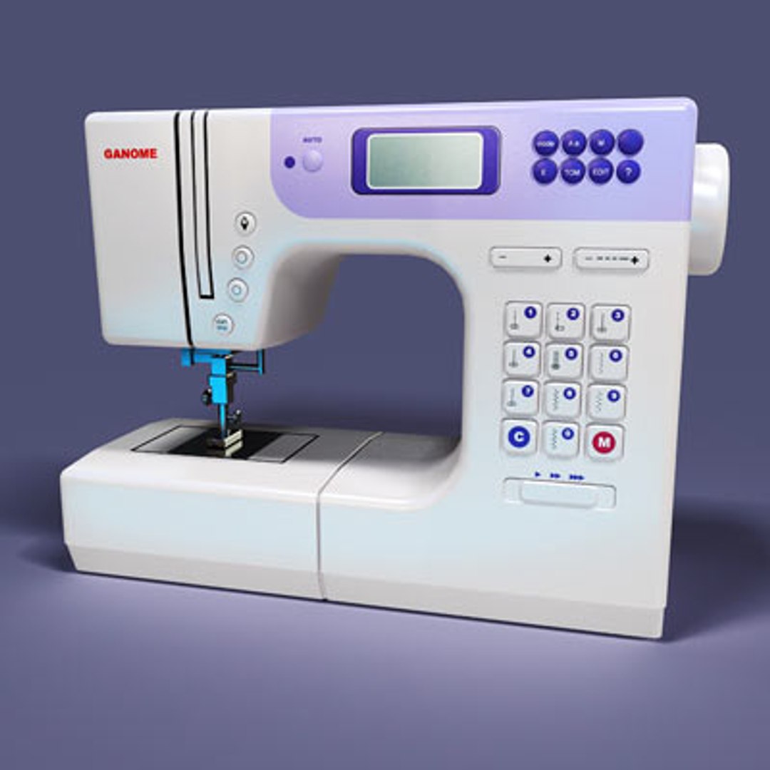 3d Model Electric Sewing Machine