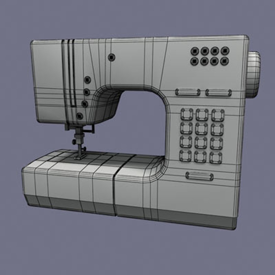 3d Model Electric Sewing Machine