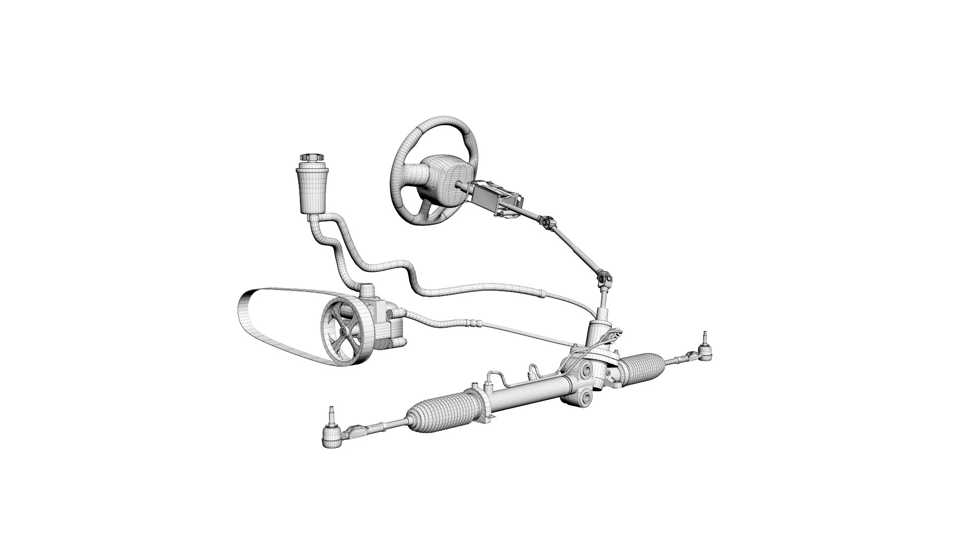 3D Hydraulic Power Steering System HPS Model - TurboSquid 2336819