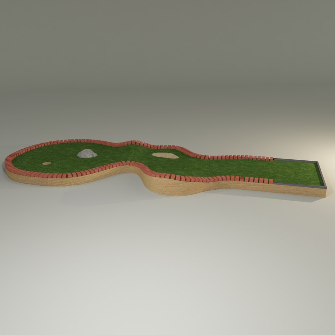 3d Model Of Mini Golf Course 5