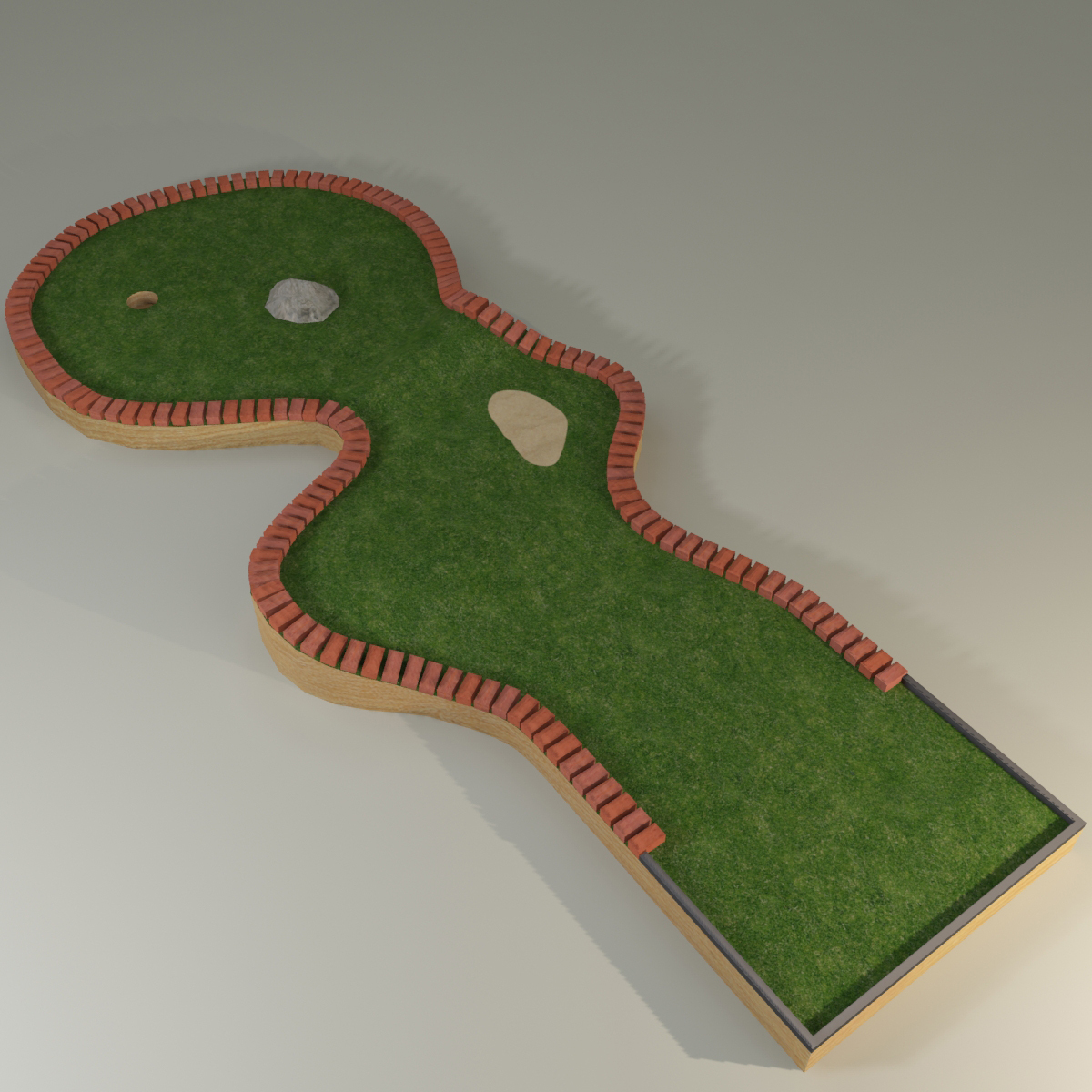 3d model of mini golf course 5