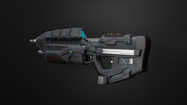 modelo 3d Halo Scifi Gun Pack - TurboSquid 2035422