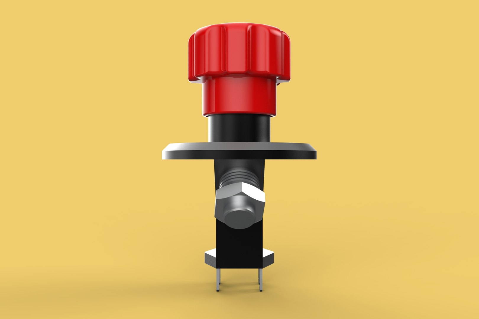 3D Model EMERGENCY BUTTON DISCONNECT CUT OFF KILL SWITCH ALTERNATOR ...