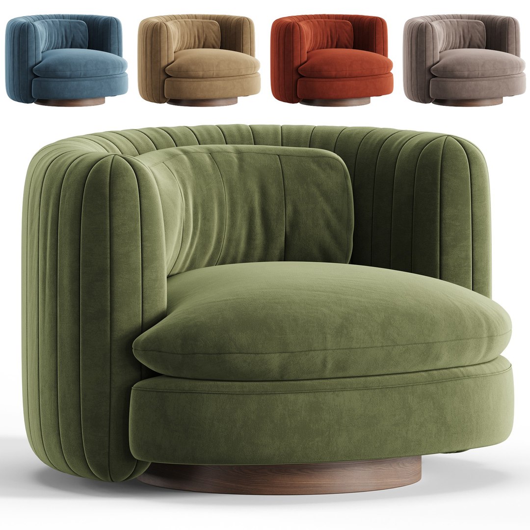 3D Vivienne Armchair By Soho Home - TurboSquid 2180851