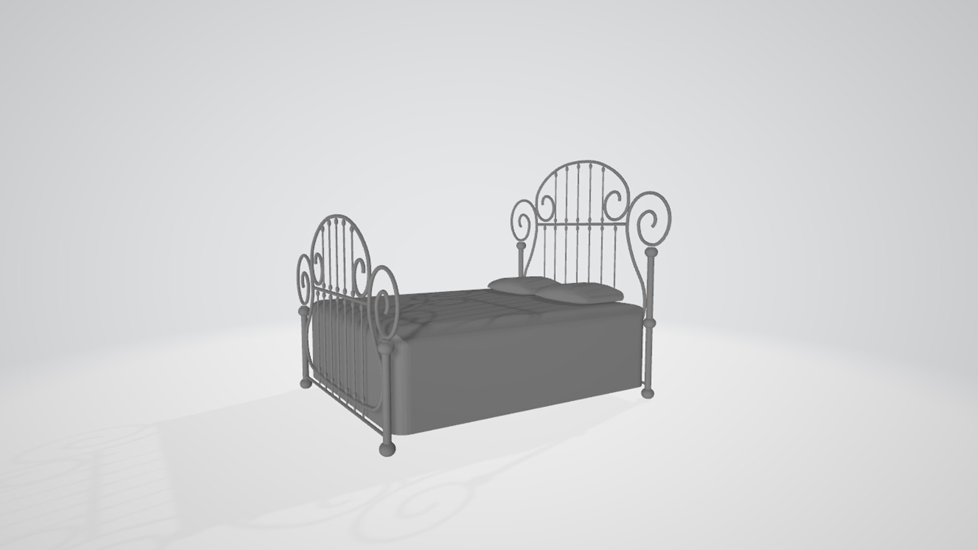 Free Antique Double Bed 3D Model - TurboSquid 2111717