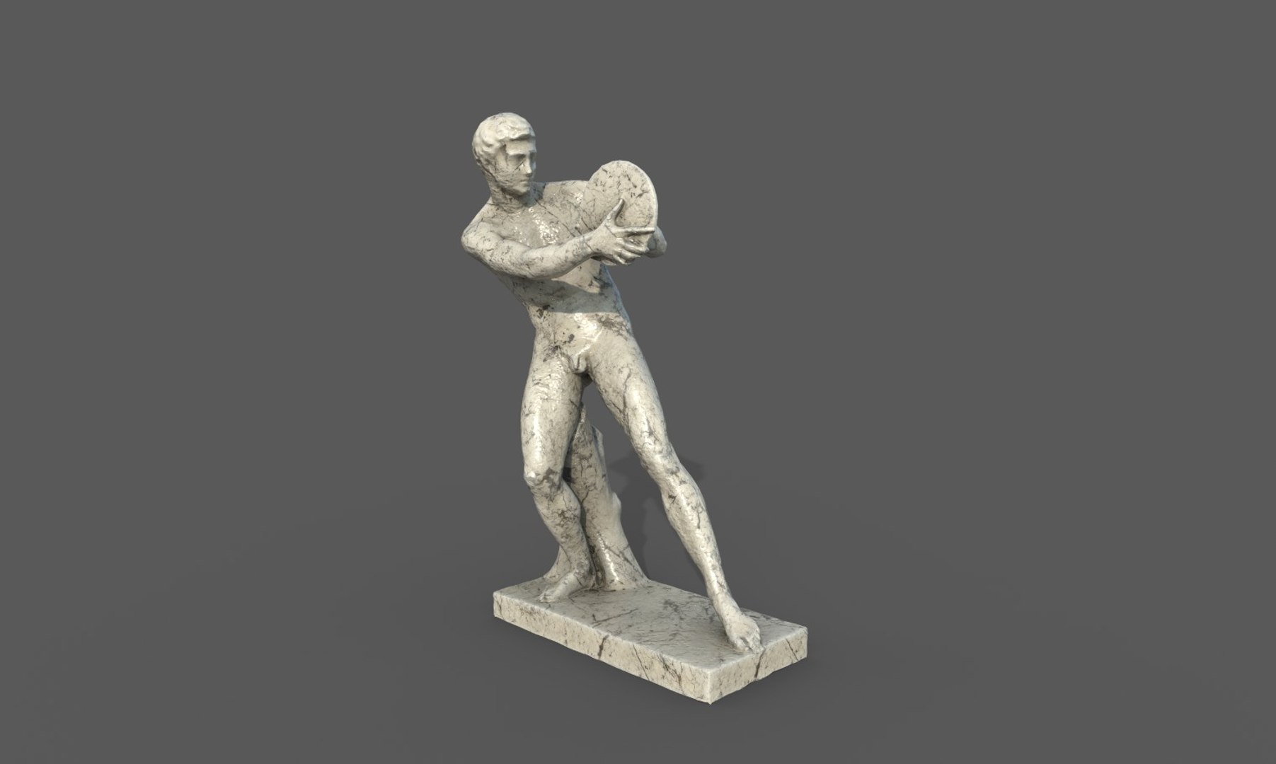 Statue Of Discobolus 3D Model - TurboSquid 1823564