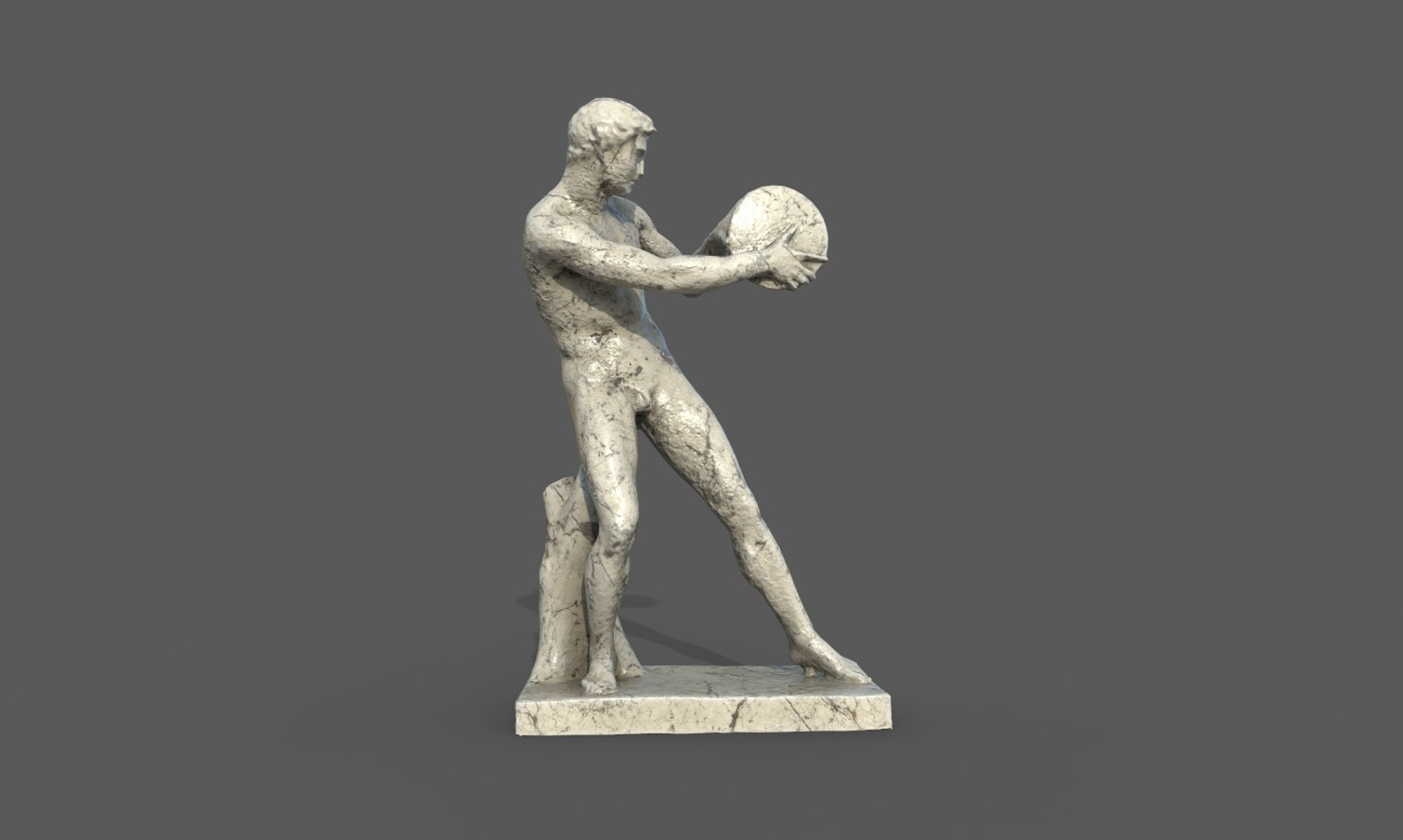 Statue Of Discobolus 3D Model - TurboSquid 1823564