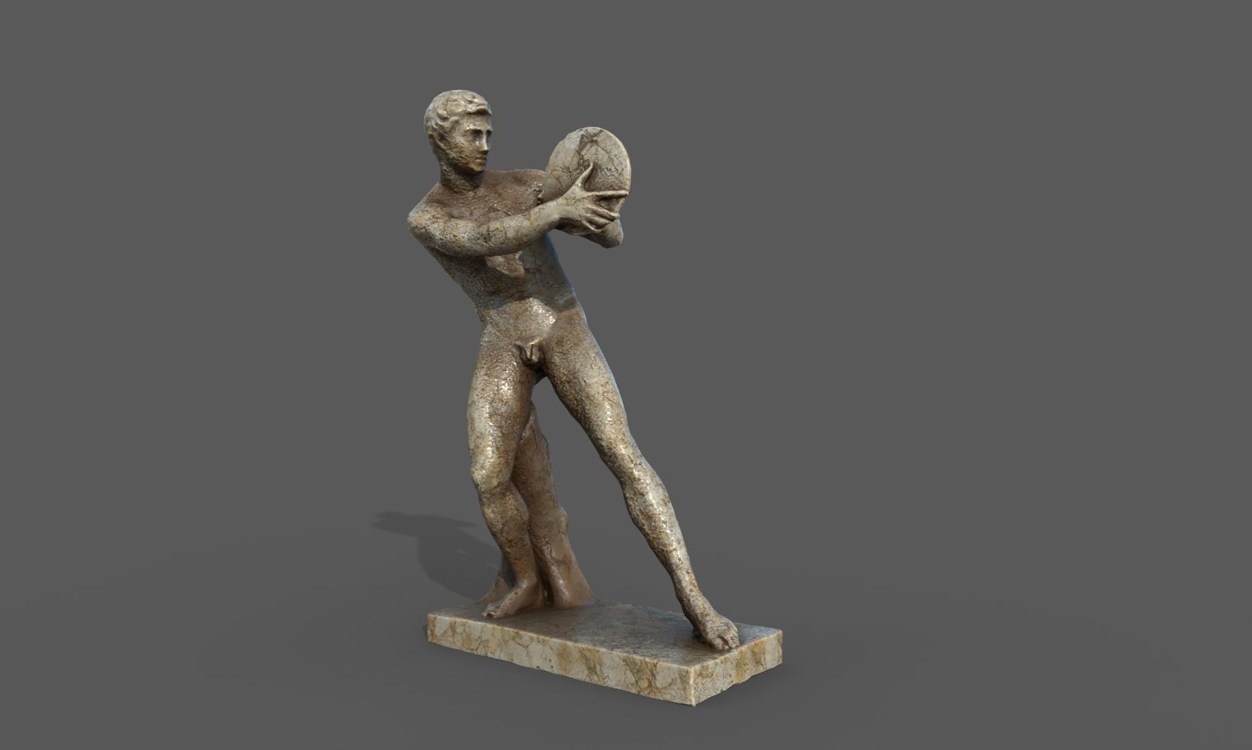 Statue Of Discobolus 3D Model - TurboSquid 1823564