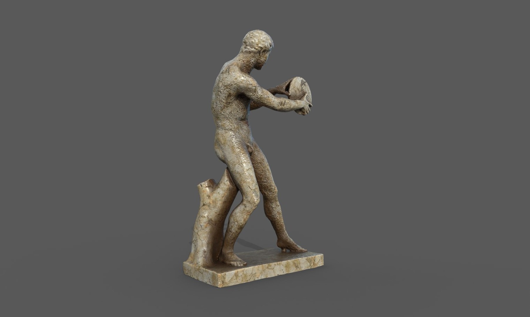 Statue Of Discobolus 3D Model - TurboSquid 1823564