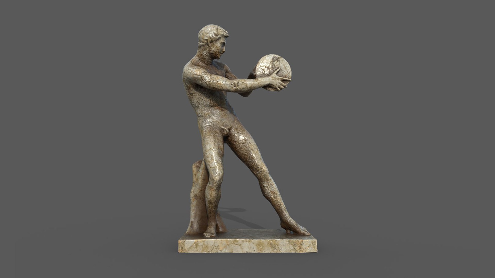Statue Of Discobolus 3D Model - TurboSquid 1823564