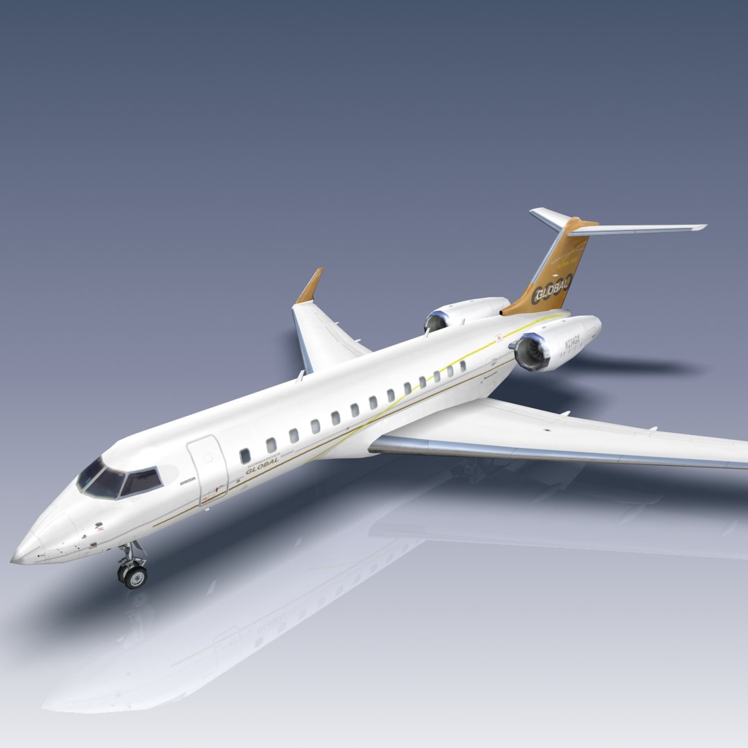 3ds Max Global 6000 Bombardier