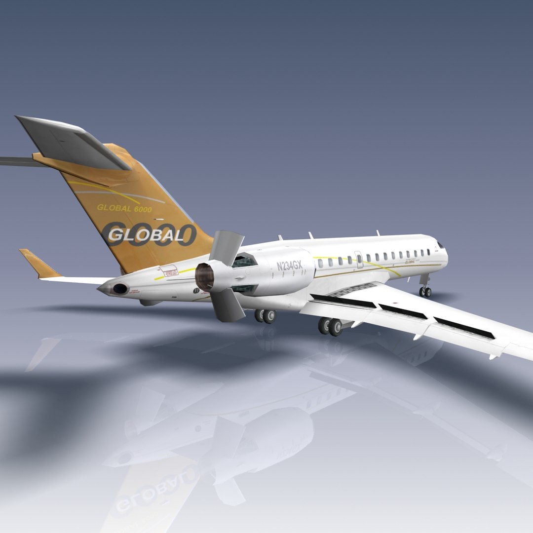 3ds Max Global 6000 Bombardier