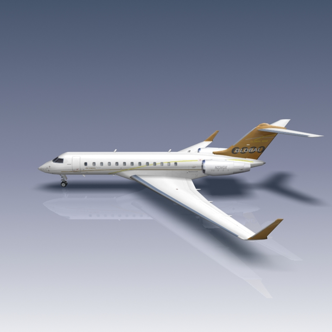 3ds Max Global 6000 Bombardier
