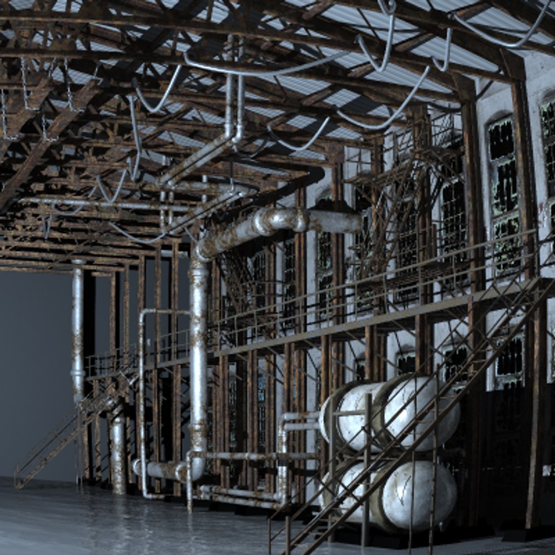 3d Model Factory Interior