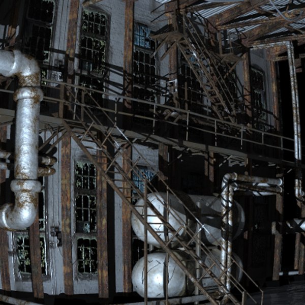 3d model factory interior