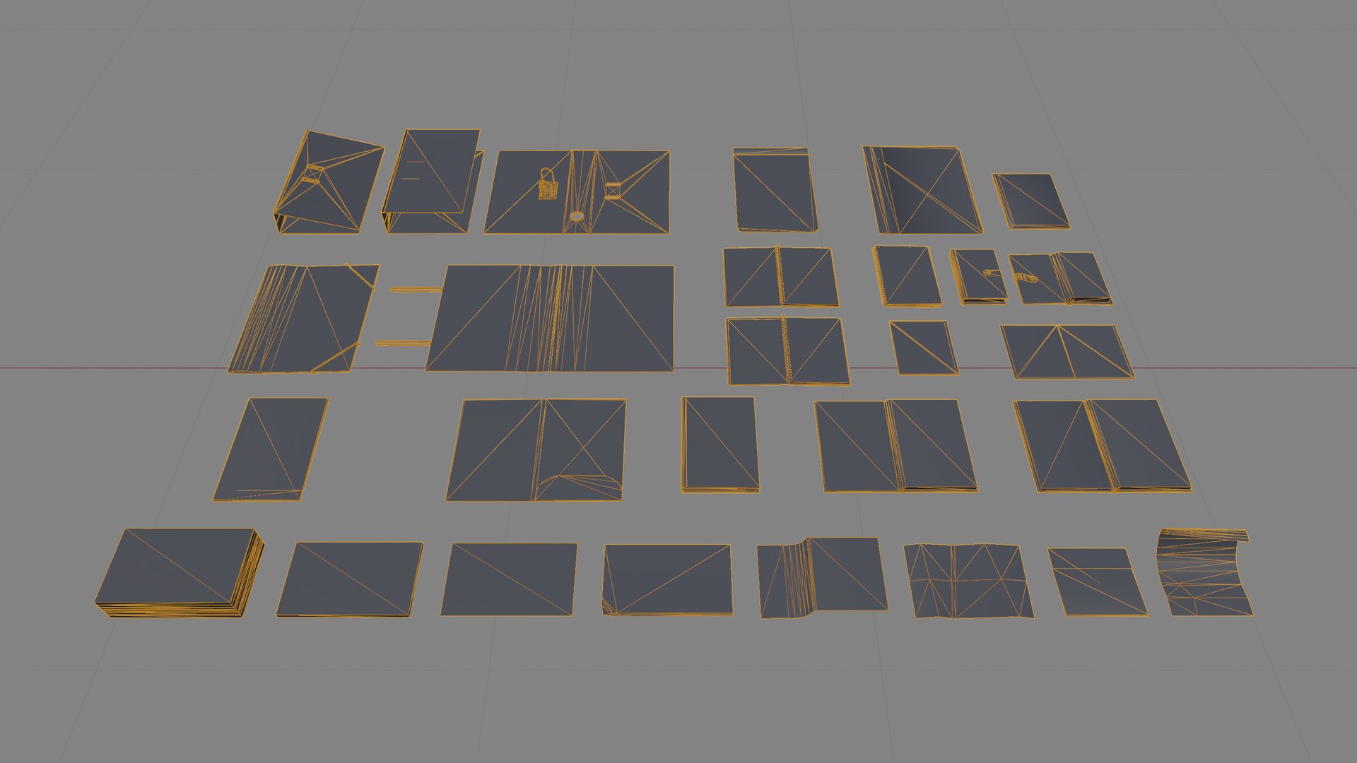 Papper Items 3D Model - TurboSquid 2225965