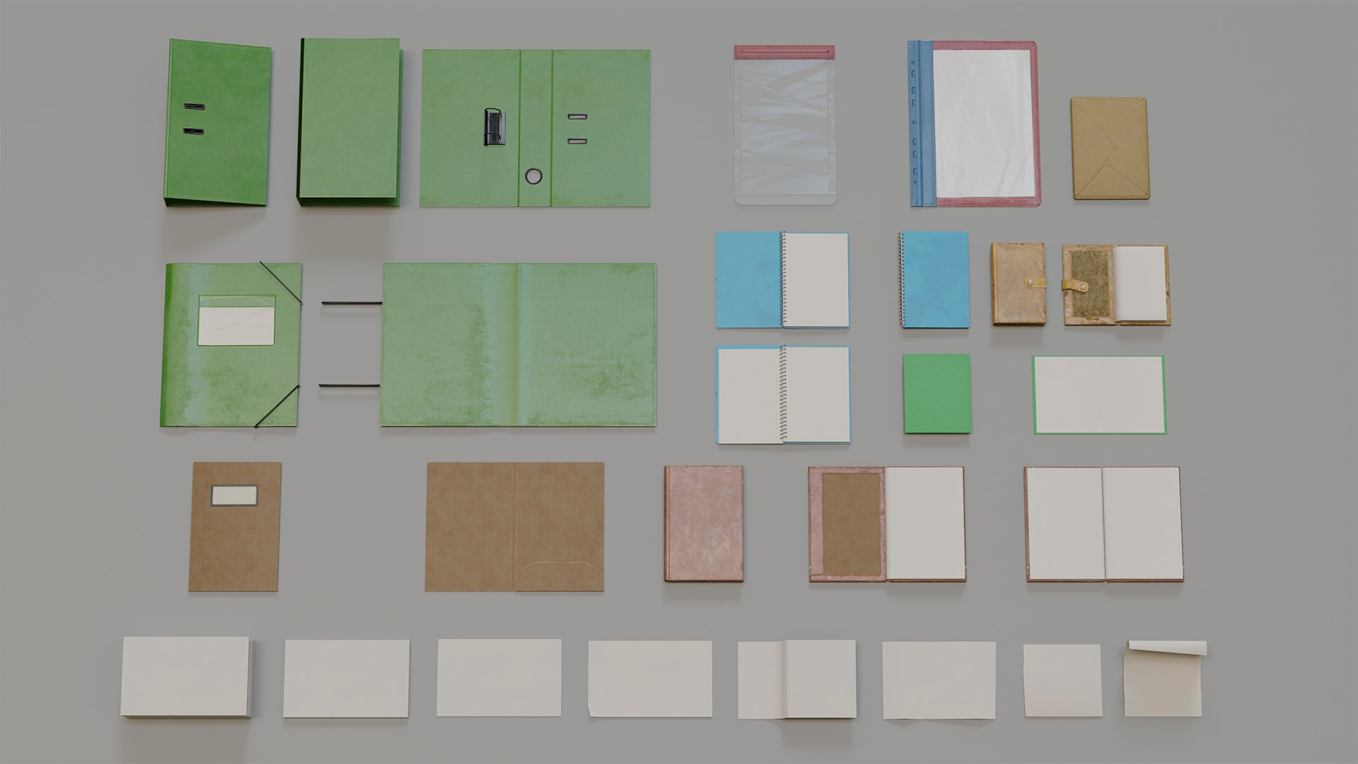 Papper Items 3D Model - TurboSquid 2225965