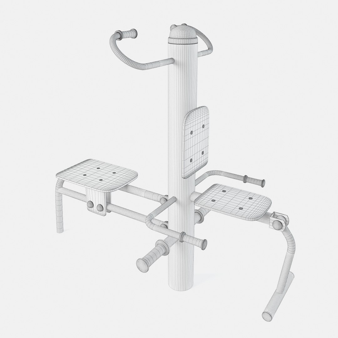sports equipment outdoor gym 3d model