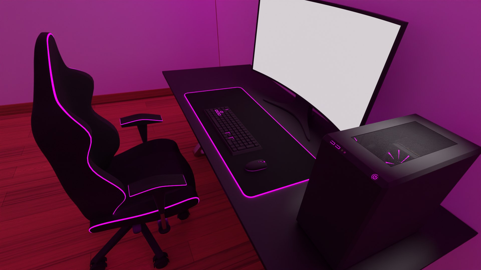 3D Gaming Set Up - TurboSquid 1718699