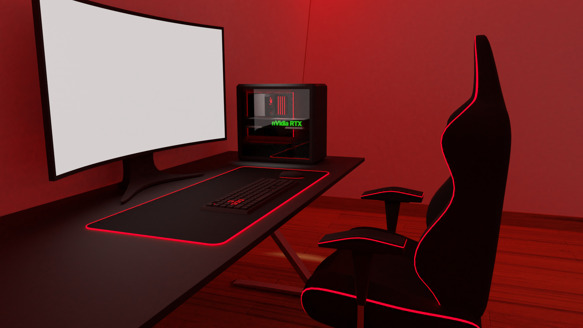 3D Gaming Set Up - TurboSquid 1718699