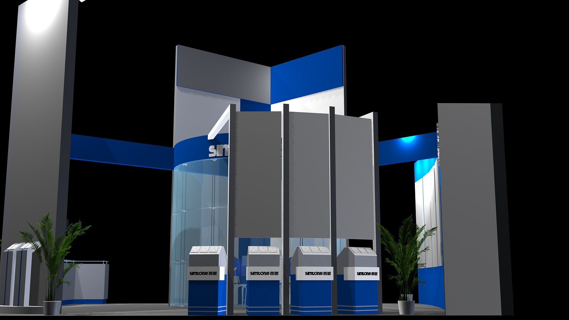 3 side open stand 3D model - TurboSquid 1991048