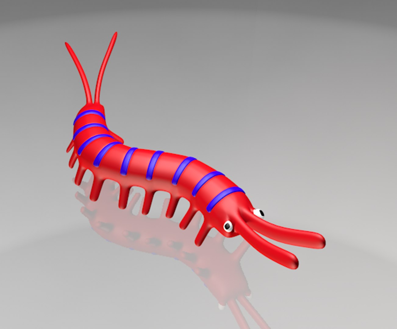Centipede Bug Worm 3d 3ds