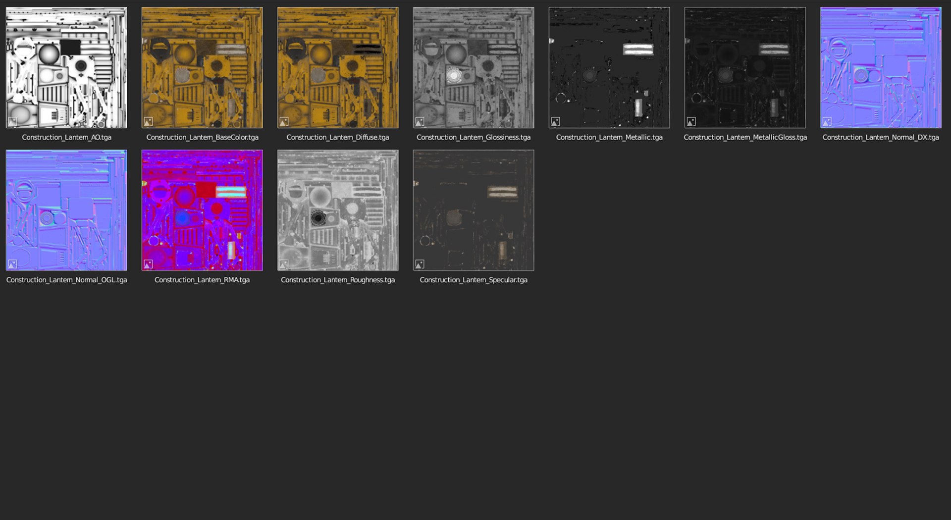 Construction Lantern - PBR - Game Ready Low Poly Model - TurboSquid 2351289