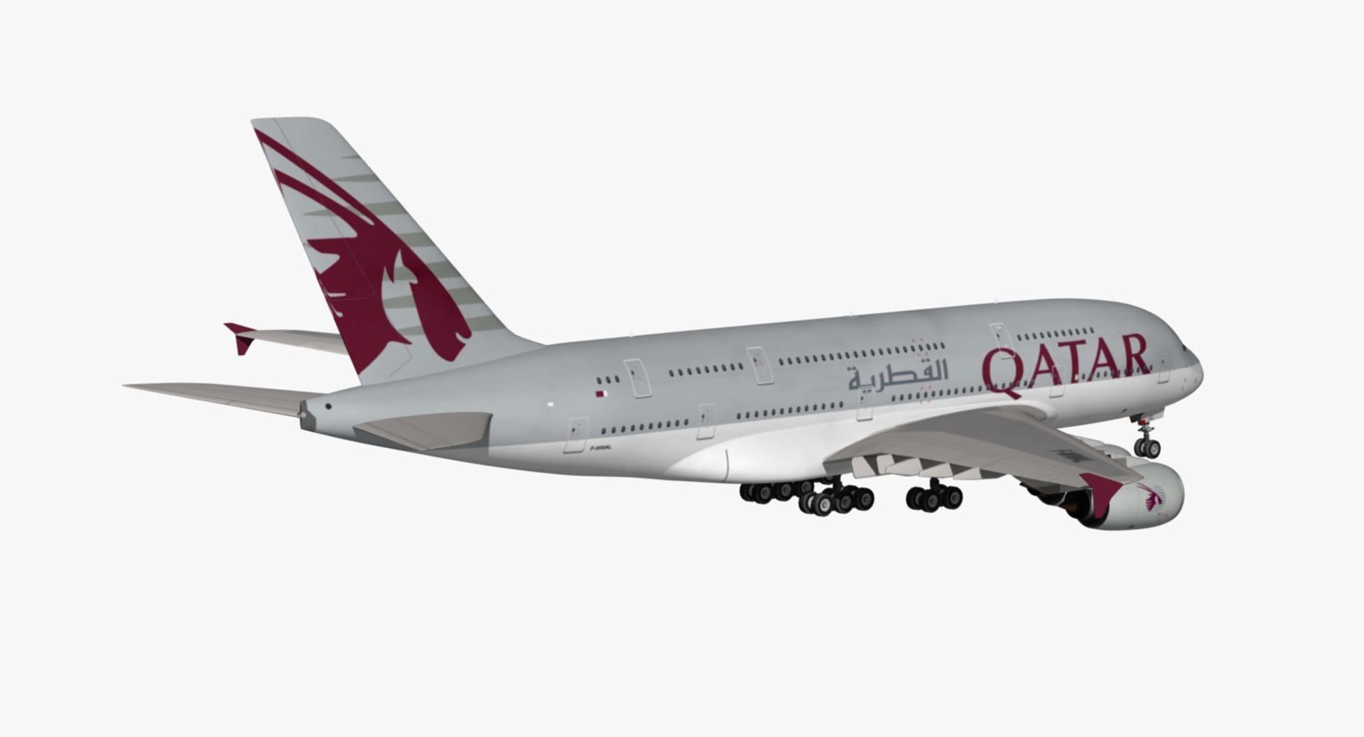 Airbus Qatar Airways 3D Model - TurboSquid 1212520