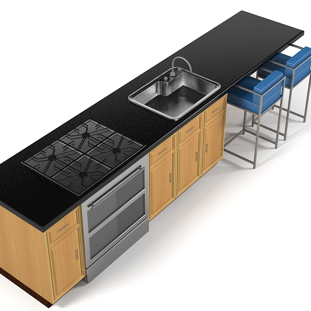 Kitchen Self Service 3d Model