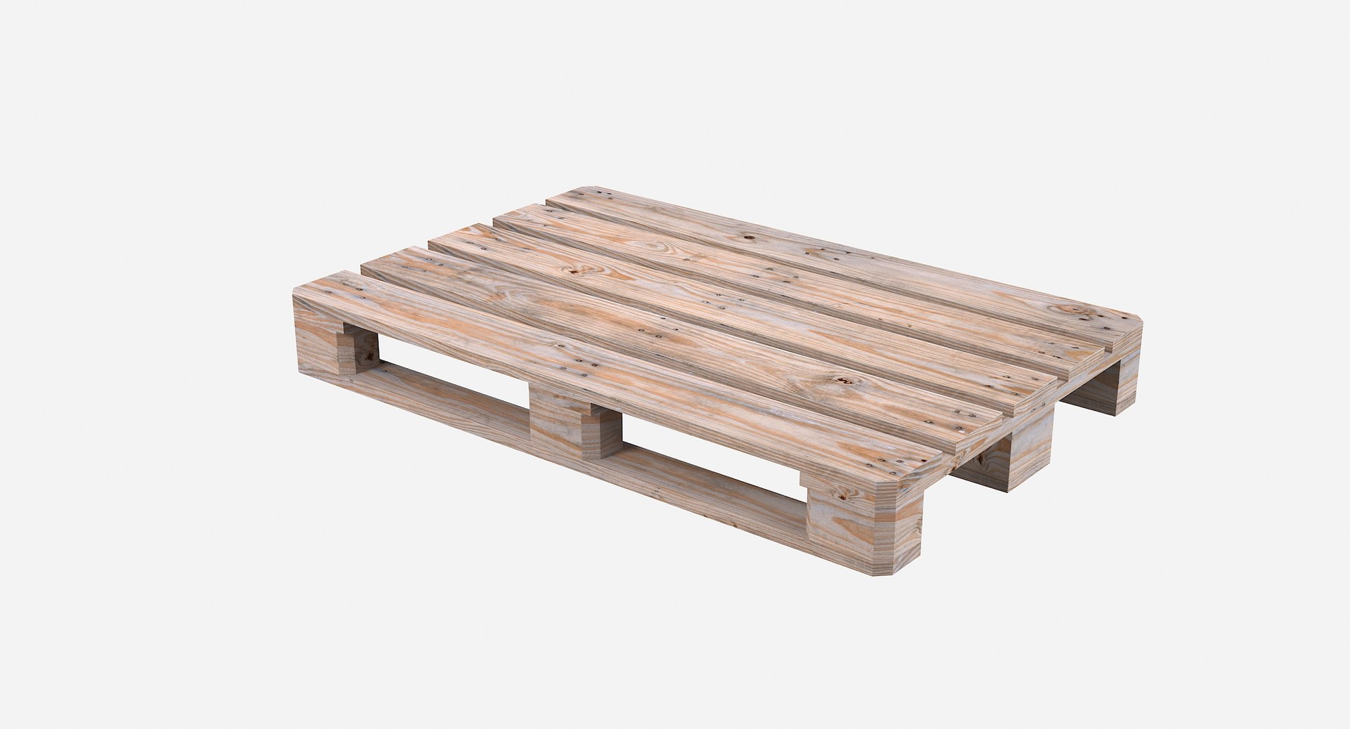 3d Wooden Pallet Model