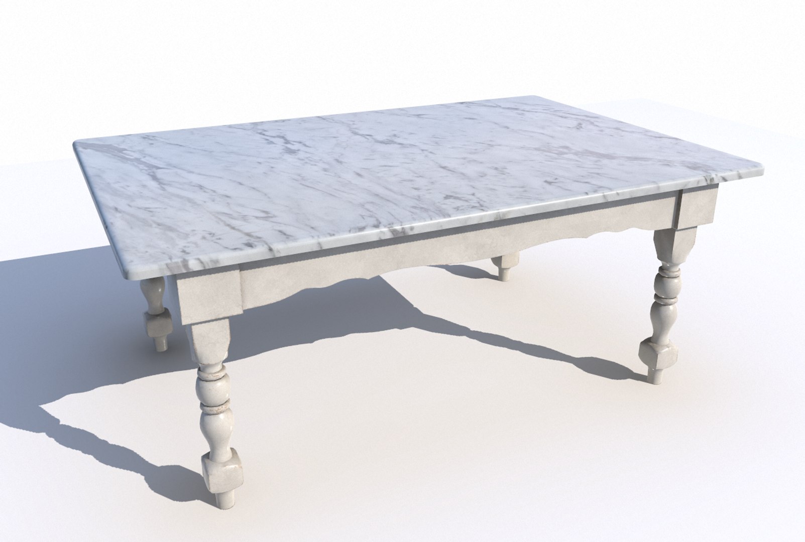 Dining Table Marble 3D Model - TurboSquid 1415600