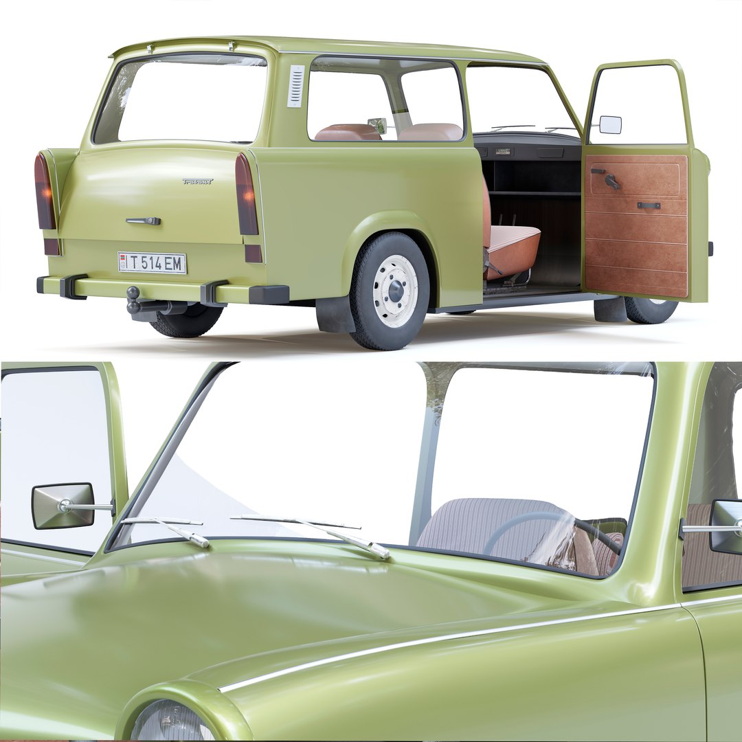 Trabant 601 Kombi 1975 Model - TurboSquid 1615833